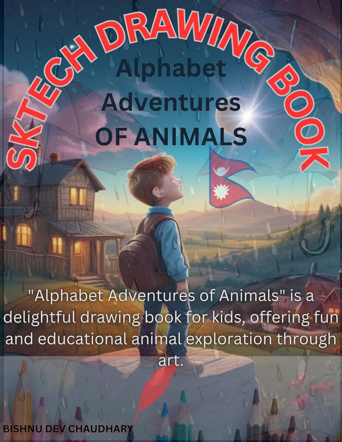 alphabetic adventures of animals.: sketch book for kids. eBook ...