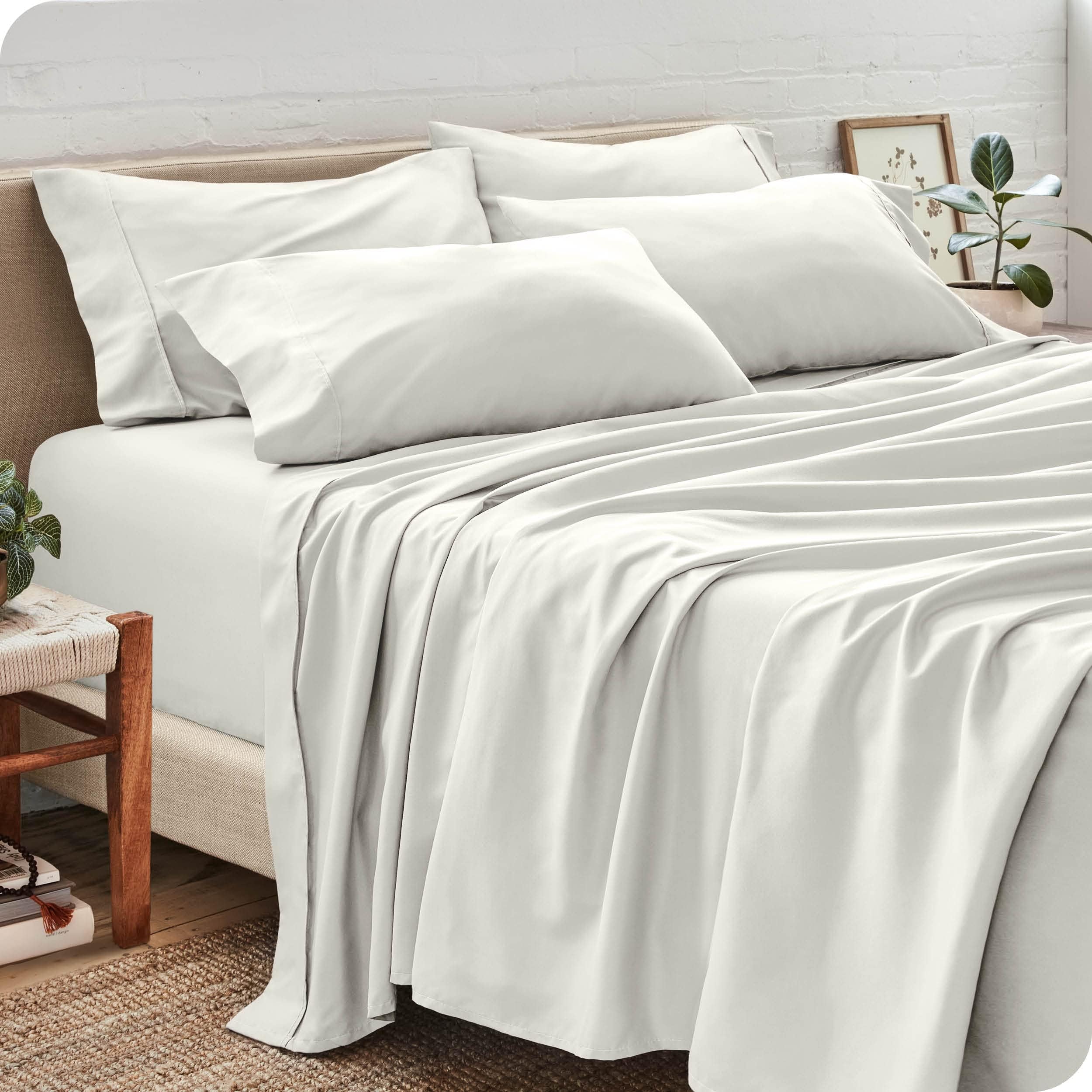Amazon.com: Bare Home Full XL Sheet Set - Hotel Luxury Bed Sheets ...