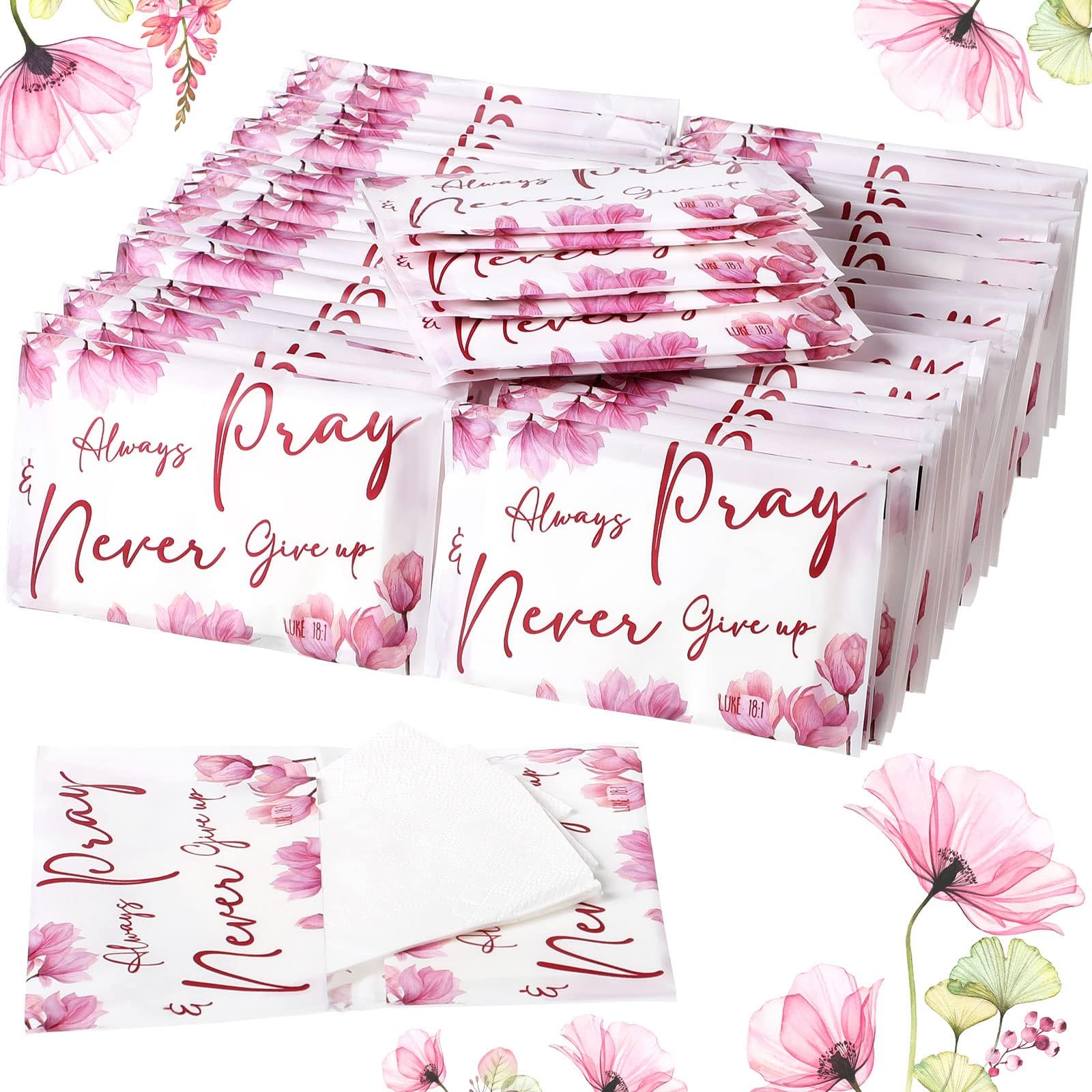 Amazon.com: Marsui 60 Pack Preppy Facial Tissue for Teen Girls Pink ...