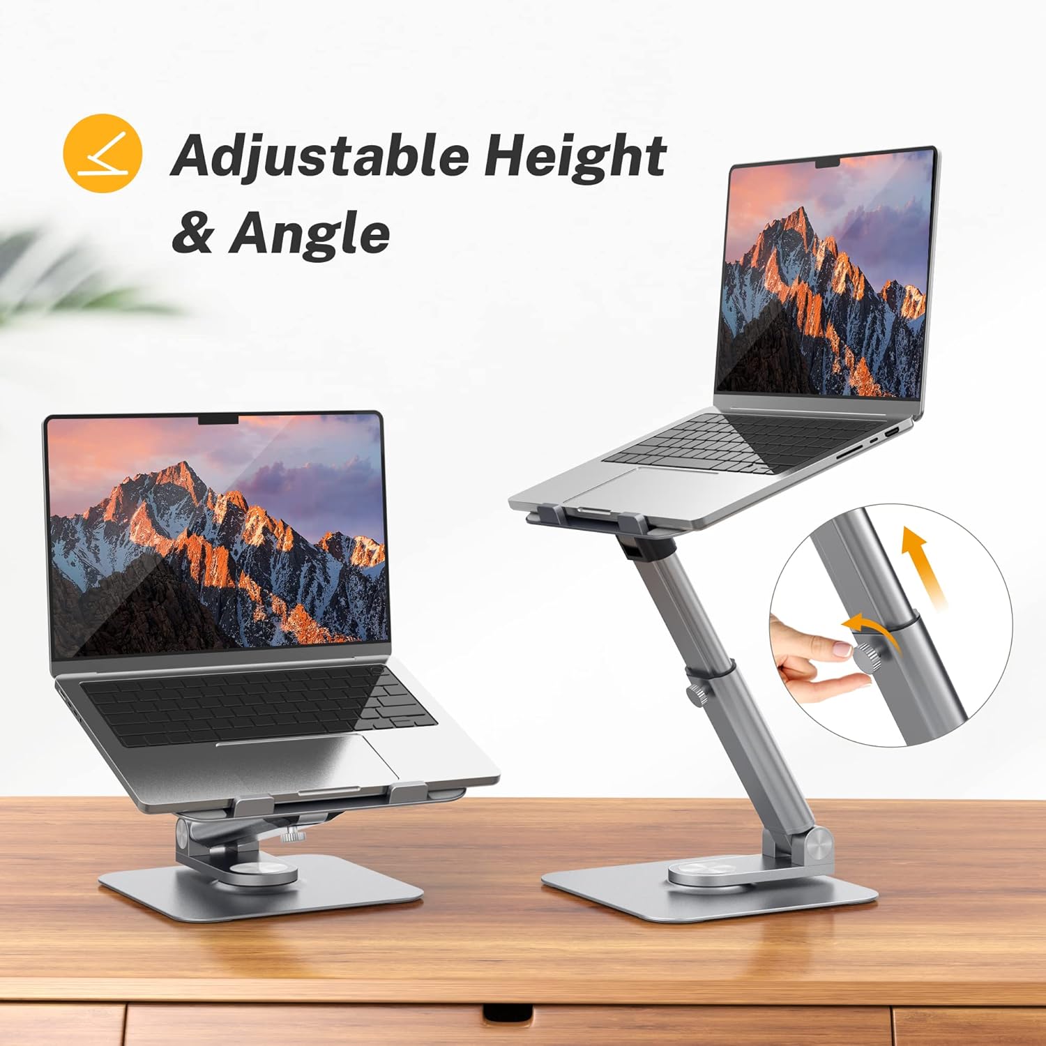 Buy Beelta Laptop Stand for Desk, Telescopic Laptop Riser Computer ...