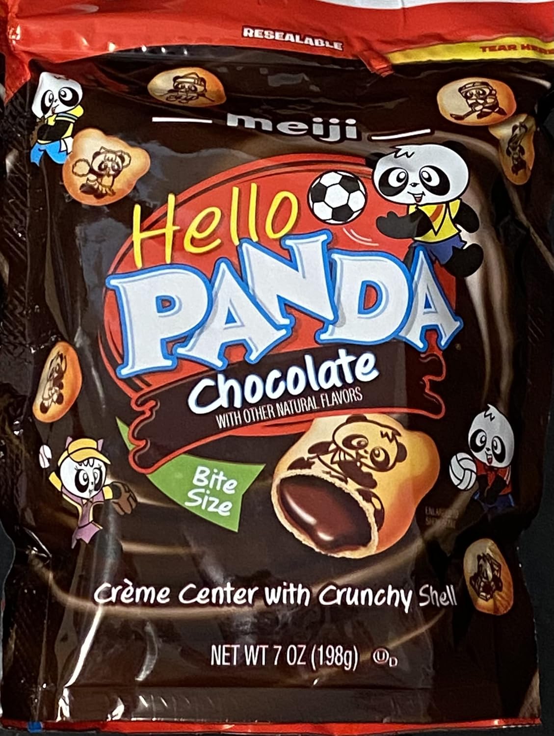 Amazon.com: Meiji, Hello Panda Biscuit, 7 Ounce : Grocery & Gourmet Food
