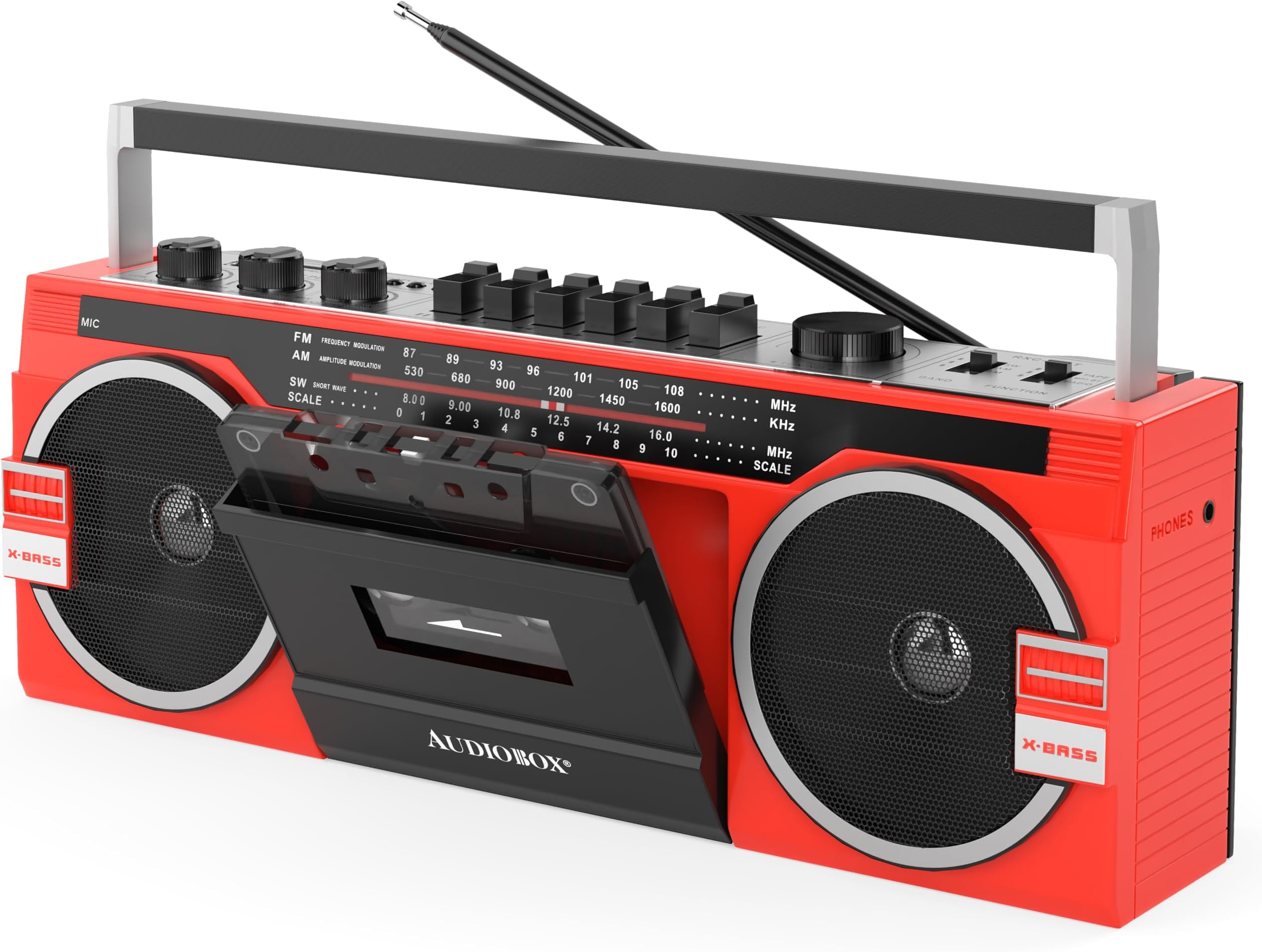 Amazon.com: Studebaker SB2149B Master Blaster Bluetooth Boombox with 3 ...