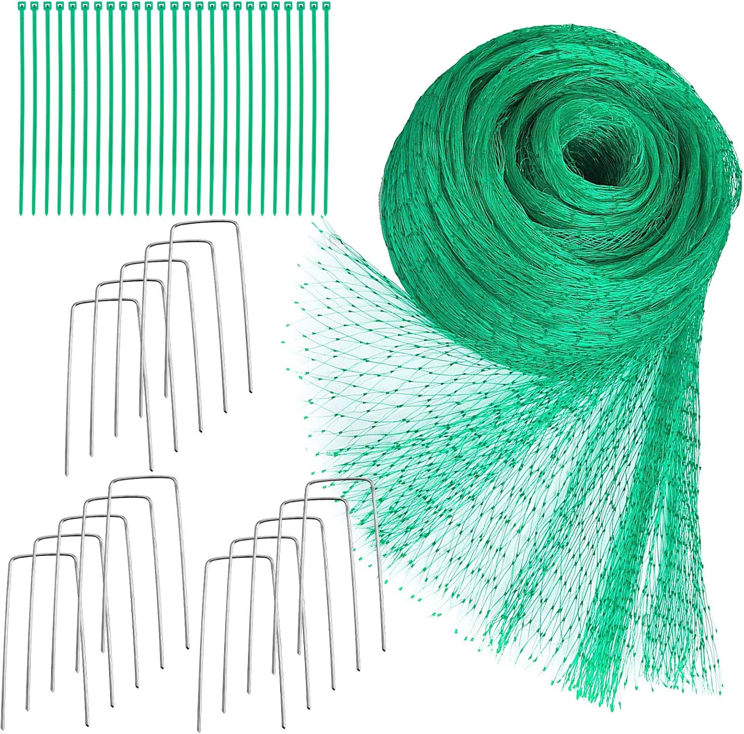 Youley Garden Netting 4M X 10M Green Anti Bird Netting Pond Trees ...
