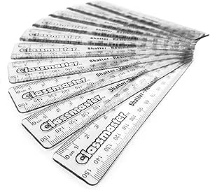 Clear Plastic Ruler 6" 15cm Metric Rulers by Classmaster- Shatter ...