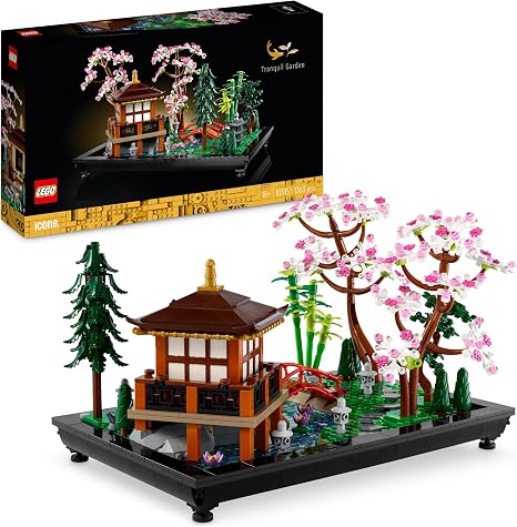 LEGO 10315 Icons Le Jardin Paisible, Kit de Jardinage Botanique Zen ...