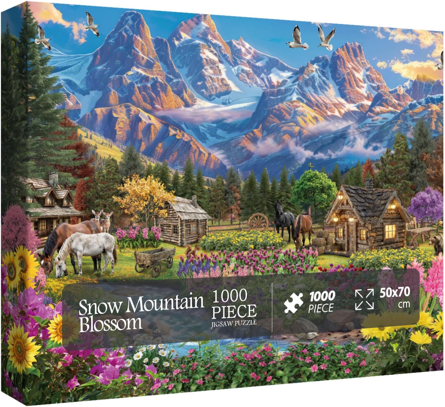 Amazon.com: Pretty Landscape Nature Scenic Jigsaw Puzzle 1000 Piece for ...