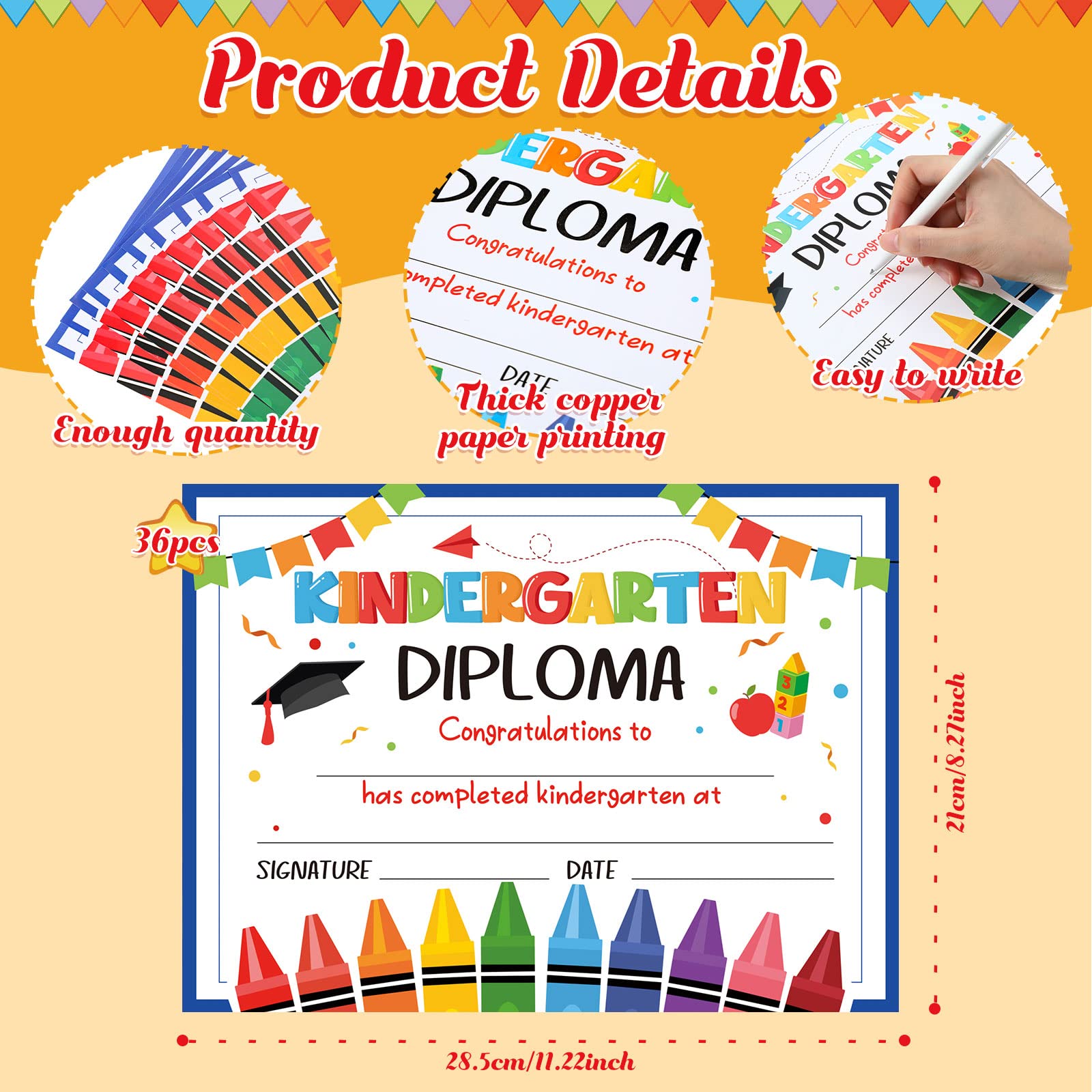 Graduation Hats For Kids 72-Piece Kindergarten Graduation Set ...