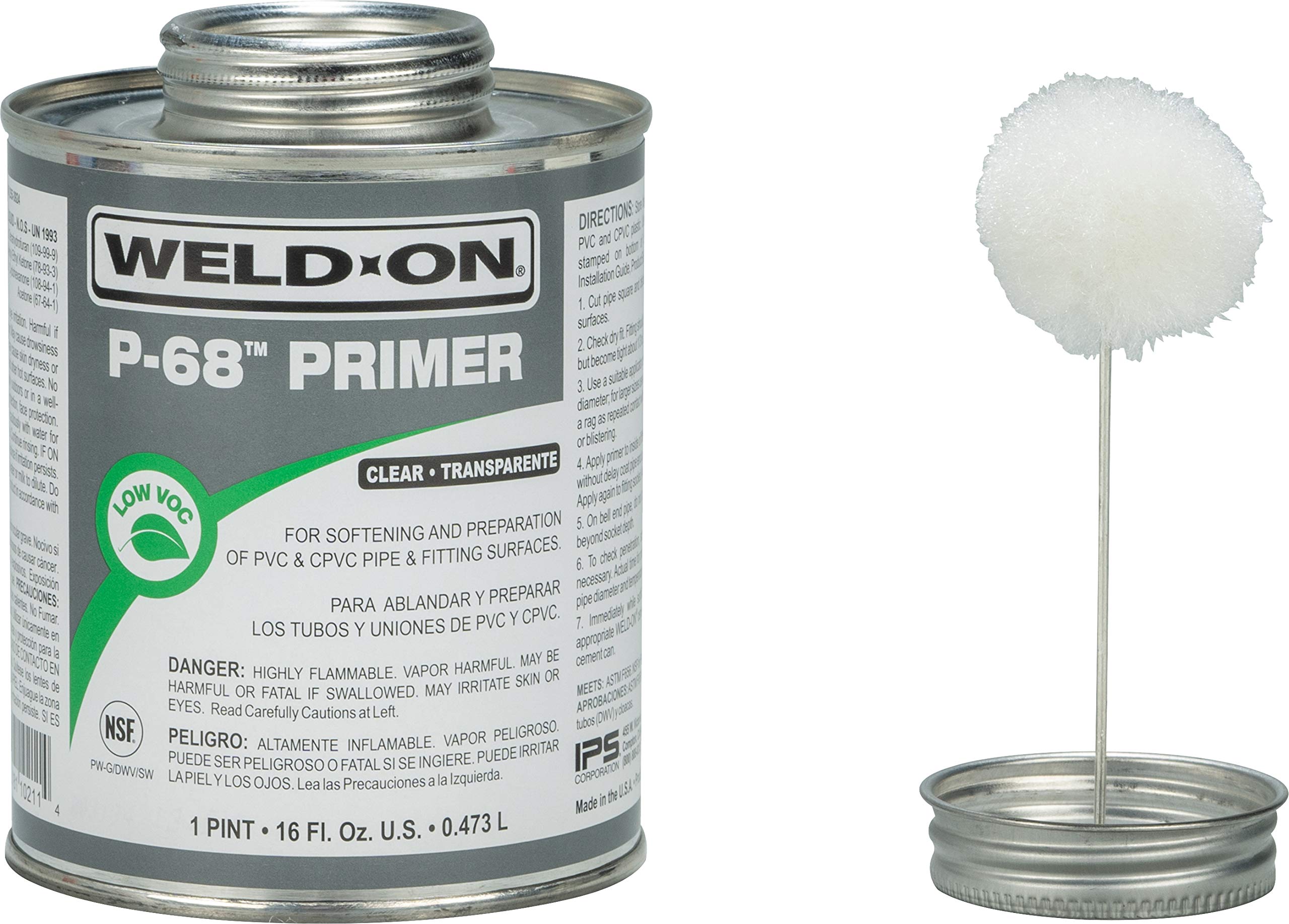Snapklik.com : Weld-On 10211 P-68 PVC/CPVC Non-Bodied R - Fast Acting ...