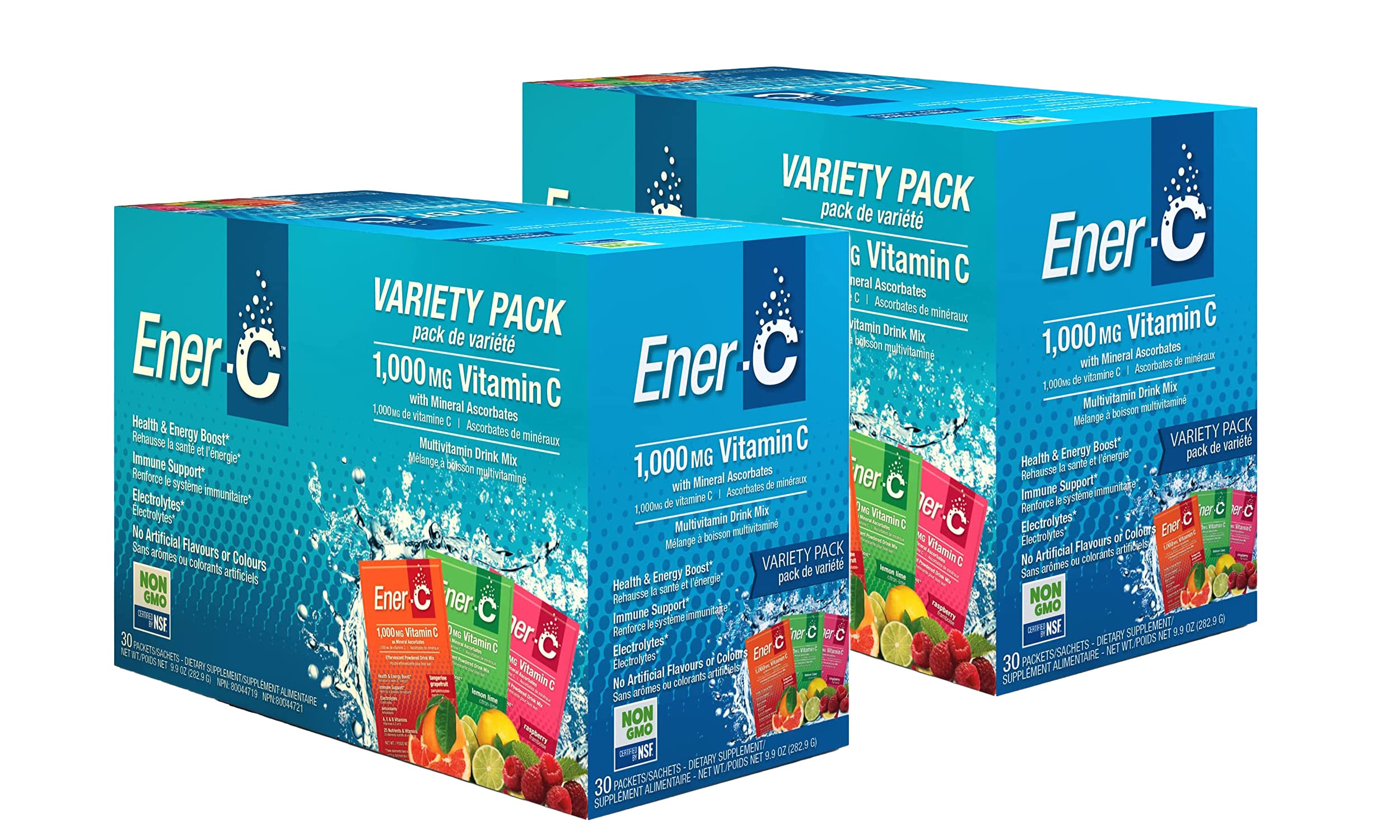Buy Ener-C Variety Pack Multi Drink Mix, 1000mg C, Non-GMO, Vegan, Real ...