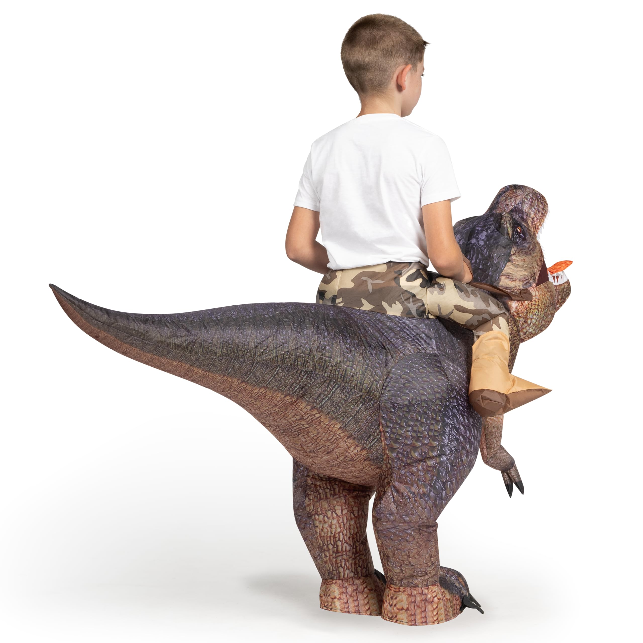 Spooktacular Creations T-Rex Inflatable Costume for Kids, Funny Air ...