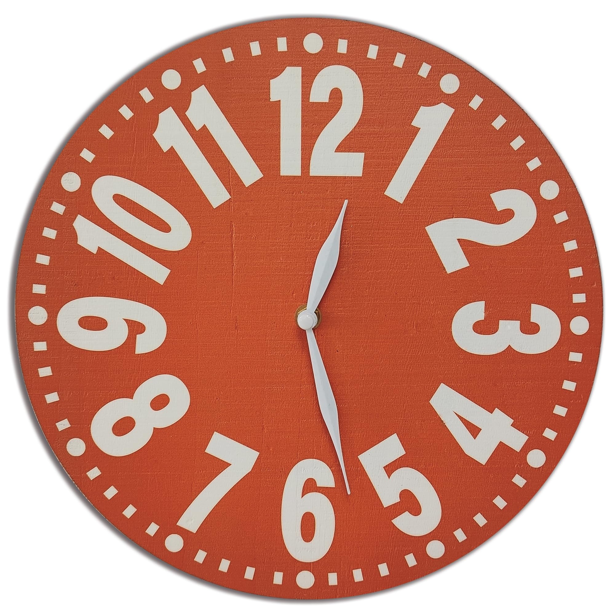 Amazon.com: Large White Number Modern Farmhouse Clocks for Walls ...