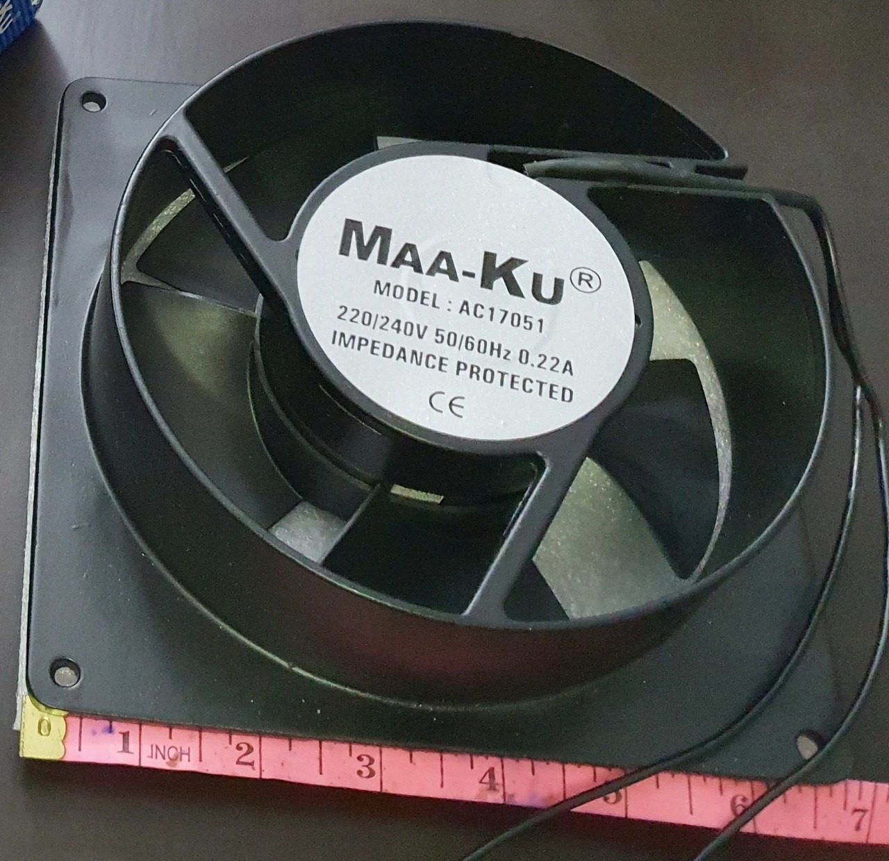 MAA-KU AC Small Kitchen Exhaust Fan,6.70"inches (17x17x5cm) ,Black ...