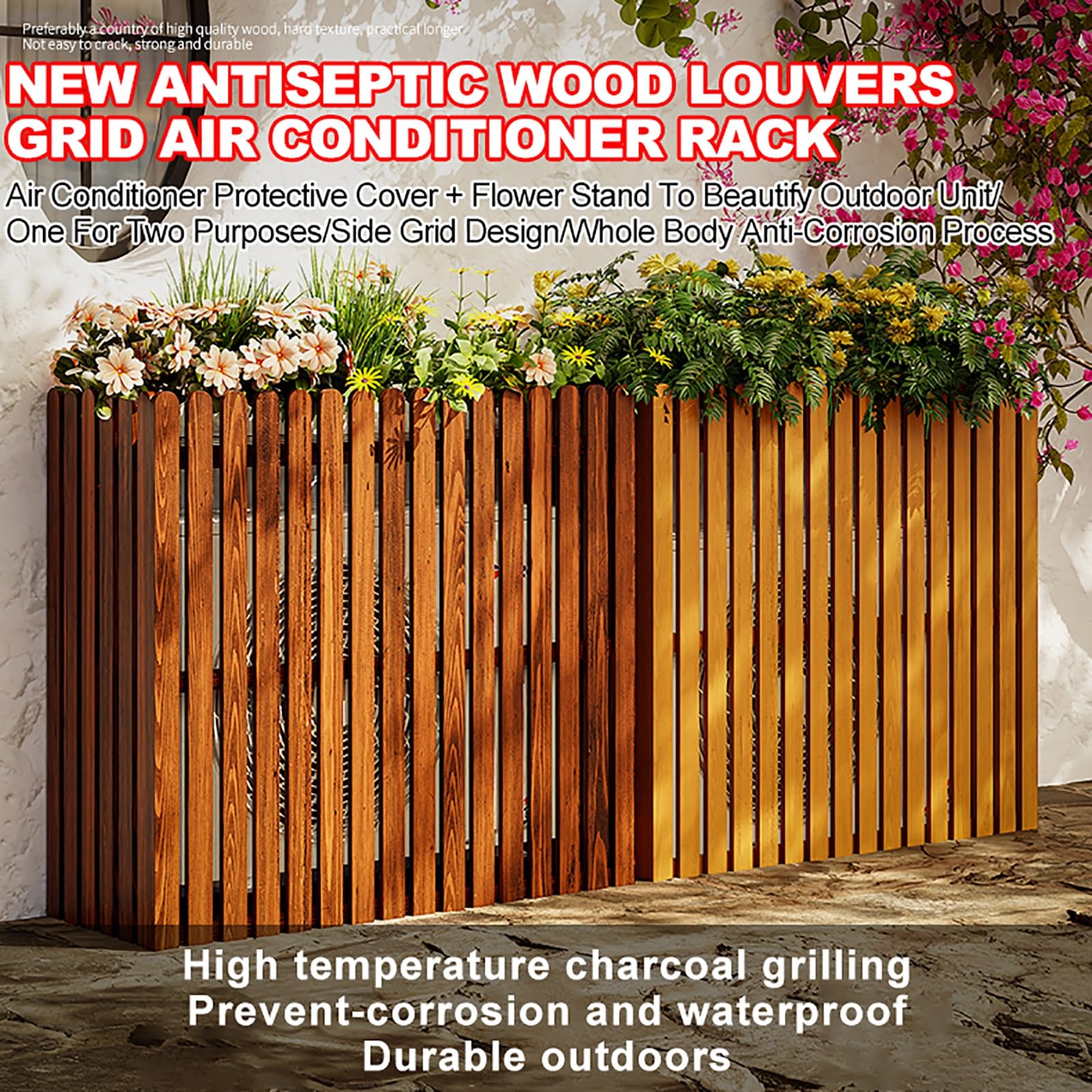 Fencing For Air Conditioning Units Wooden Air Conditioner Fence Screen