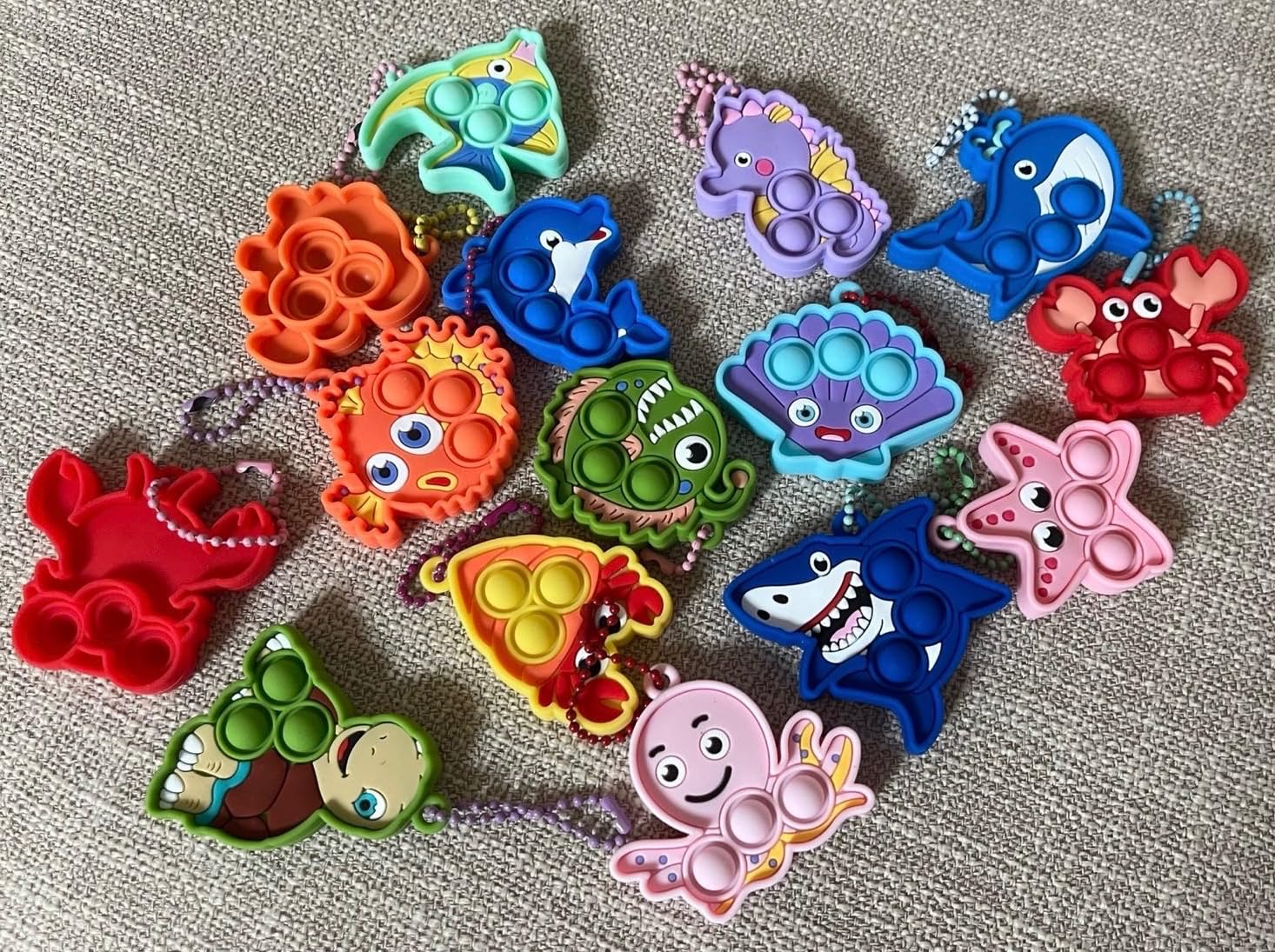 16 PCS Pop Sea Animal Pop It Fidget Toys – KissFree