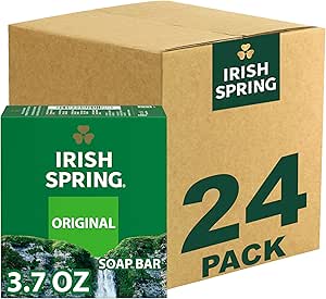Irish Spring Men's Deodorant Soap Bar, Original Scent - 3.7 ounces (24 ...