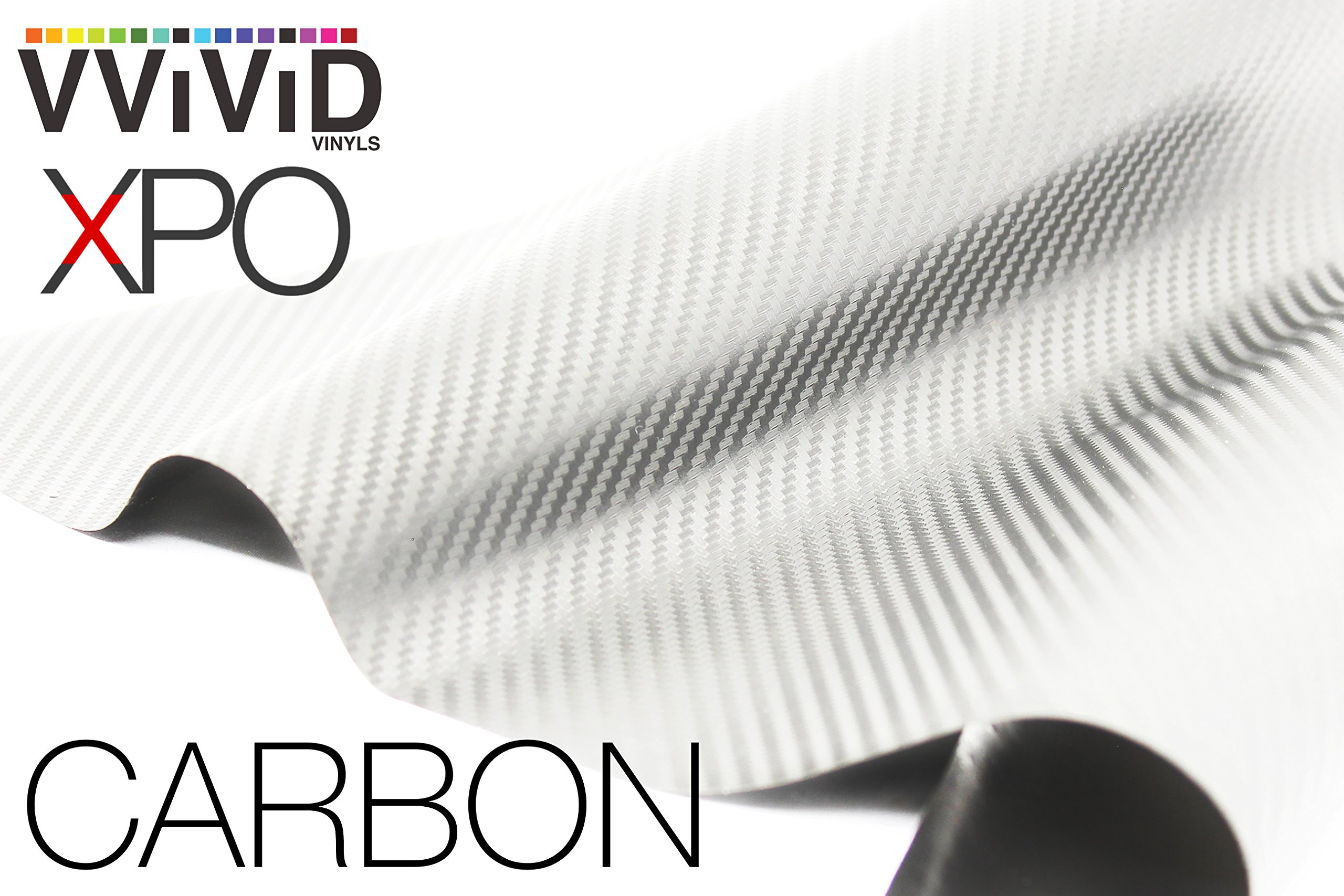 VViViD XPO ホワイトカーボンファイバーカーラップビニールロール エアリリーステクノロジー (20フィート - 21，440円 ...