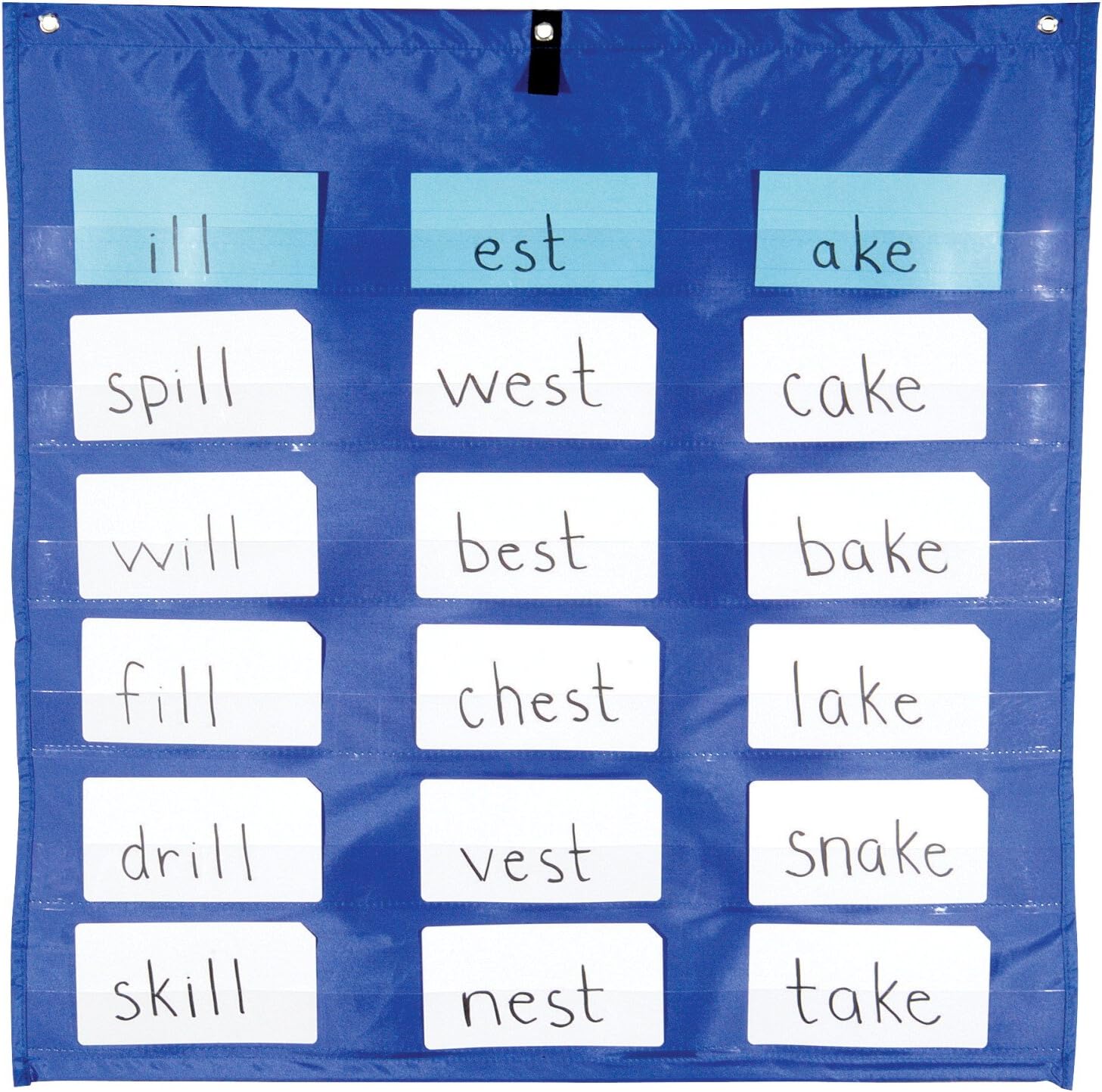 Amazon.com: School Smart Mini Pocket Chart with 6 Pockets, 28 x 28 ...