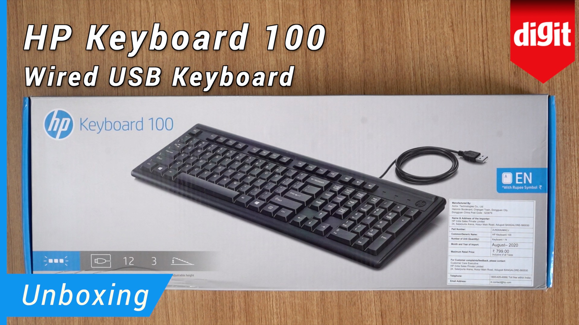 Watch HP Keyboard 100 Wired USB Keyboard Unboxing on Amazon Live