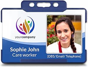 Personalised ID Card - Photo Identity ID Badge - Wide Choice of Colours ...