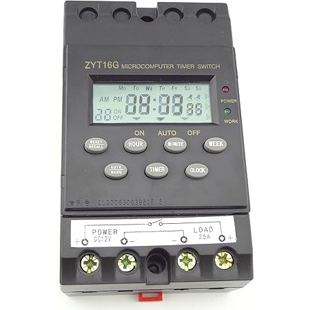 Amazon.com: TM630A 12V DC Mini LCD Digital Microcomputer Control Power ...