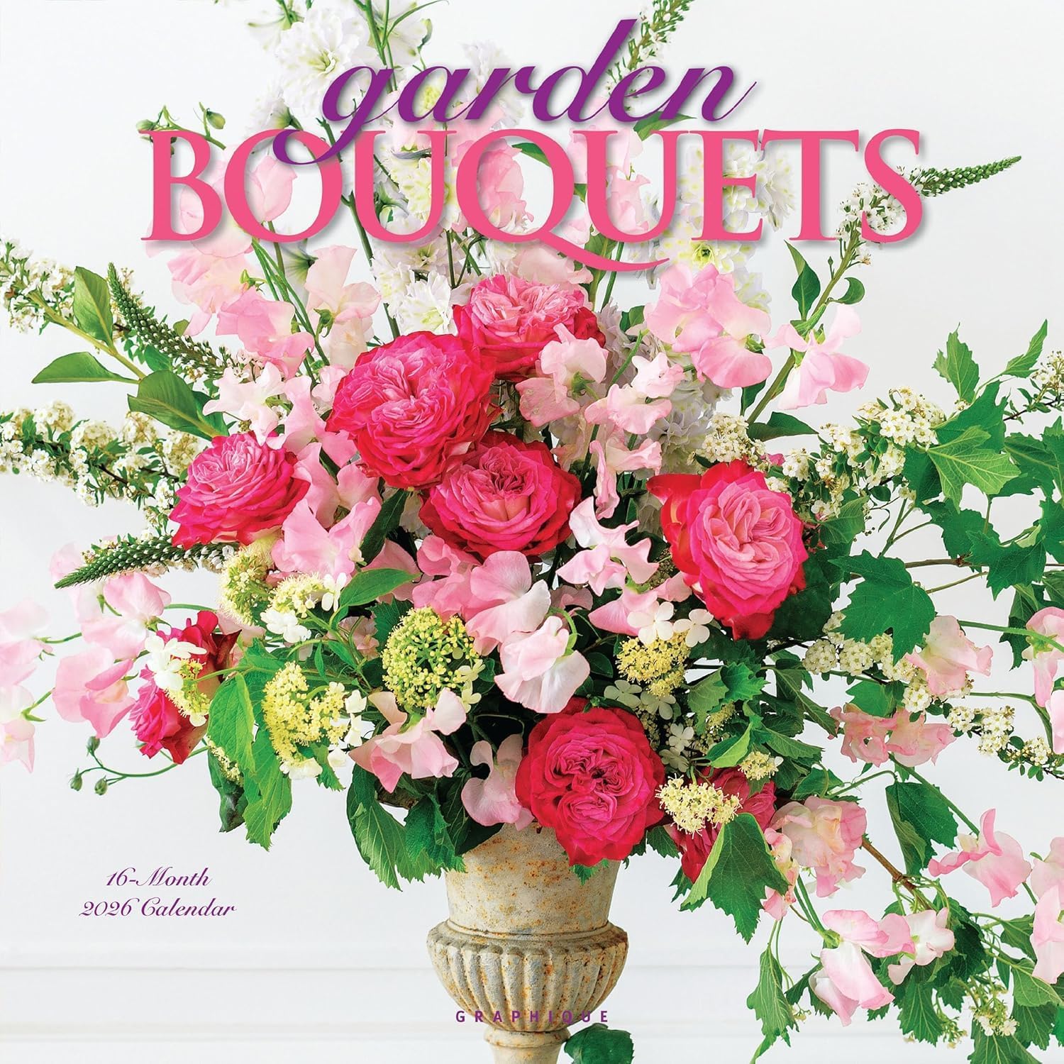 Graphique 2026 Garden Bouquets Wall Calendar | 12” x 12” | Thick Paper ...