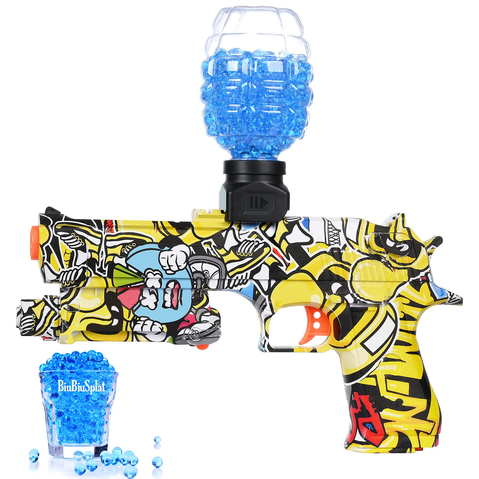 Buy BiuBiuSplat Splatter Ball Blaster Kit, Electric Gel Ball Blaster ...