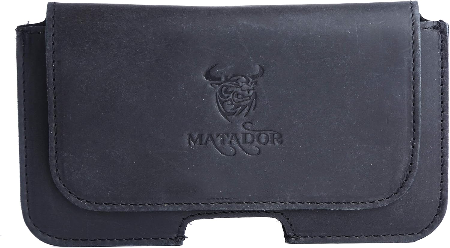 Amazon.com: Real Leather Phone Case Horizontal Slim Design Bumbag ...