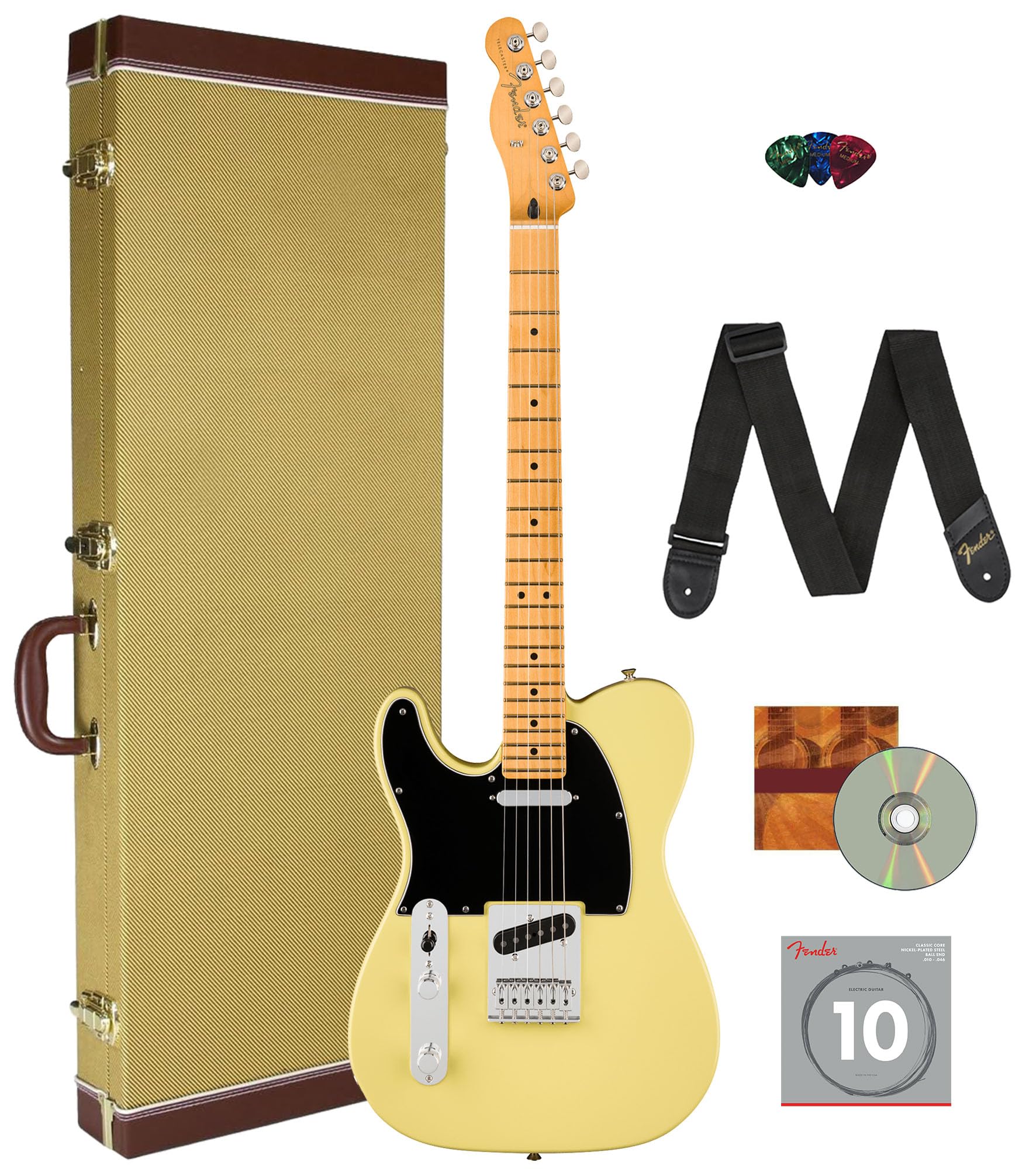Snapklik.com : Fender Player II Telecaster Left-Handed - Hialeah Yellow ...