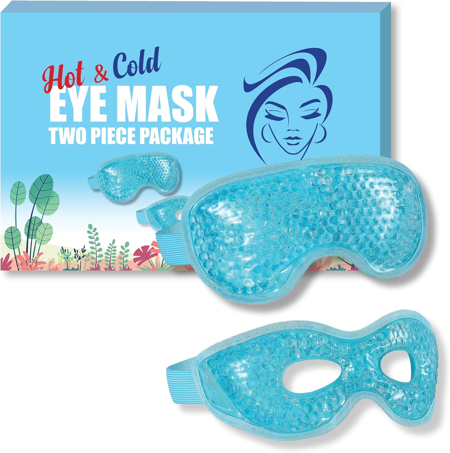 Amazon.com: 2PCs Cold & Hot Eye Therapy Mask, Cooling Eye Mask for Dry ...