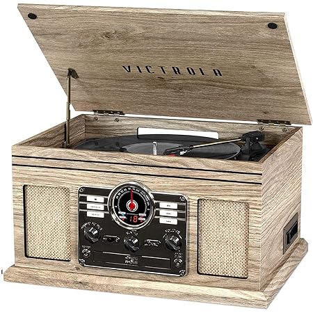 Amazon.com: Victrola Brookline Style 6-in-1 Bluetooth Record Player ...