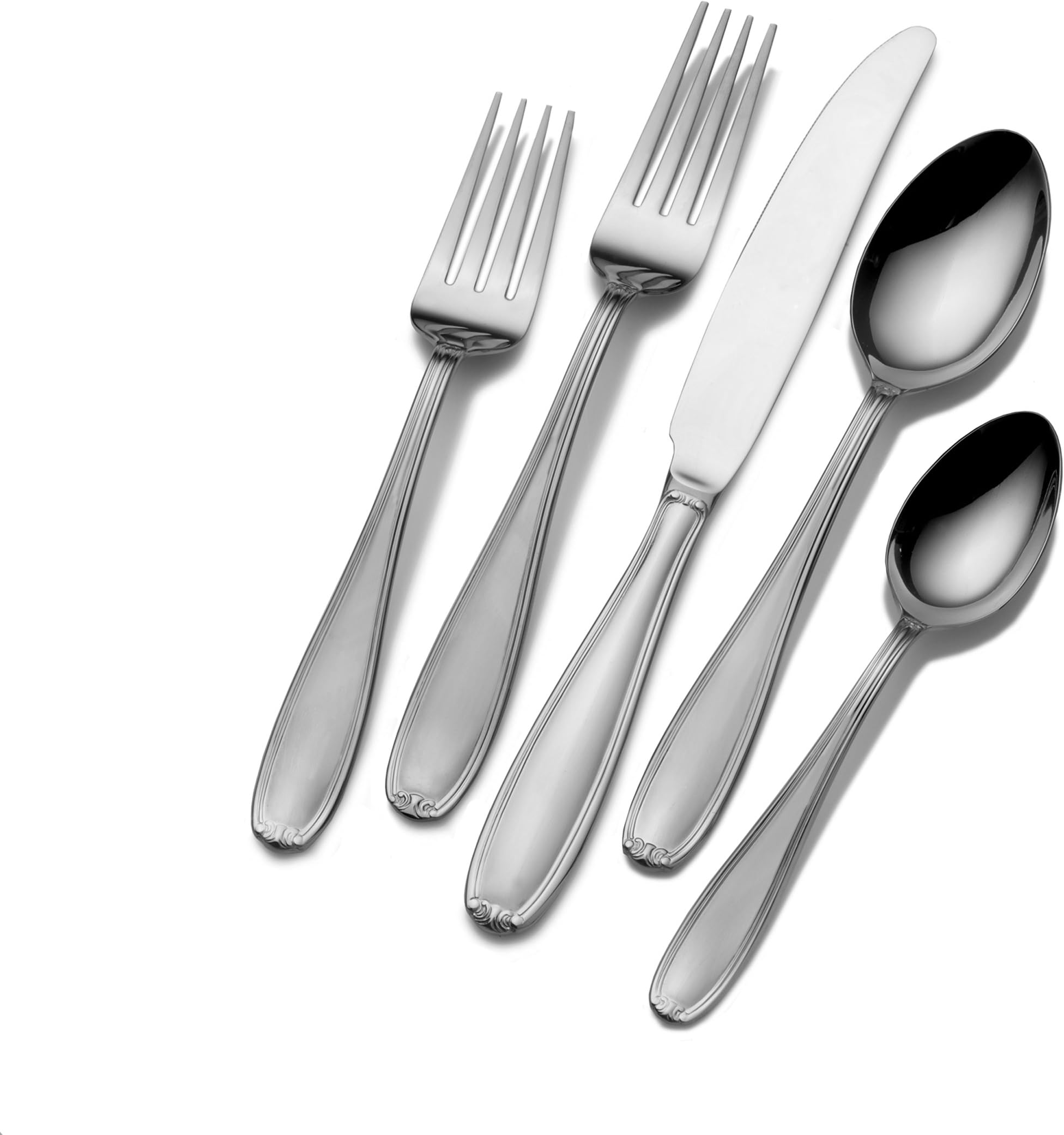 Amazon.com | Pfaltzgraff Satin Danford 20-Piece Stainless Steel ...