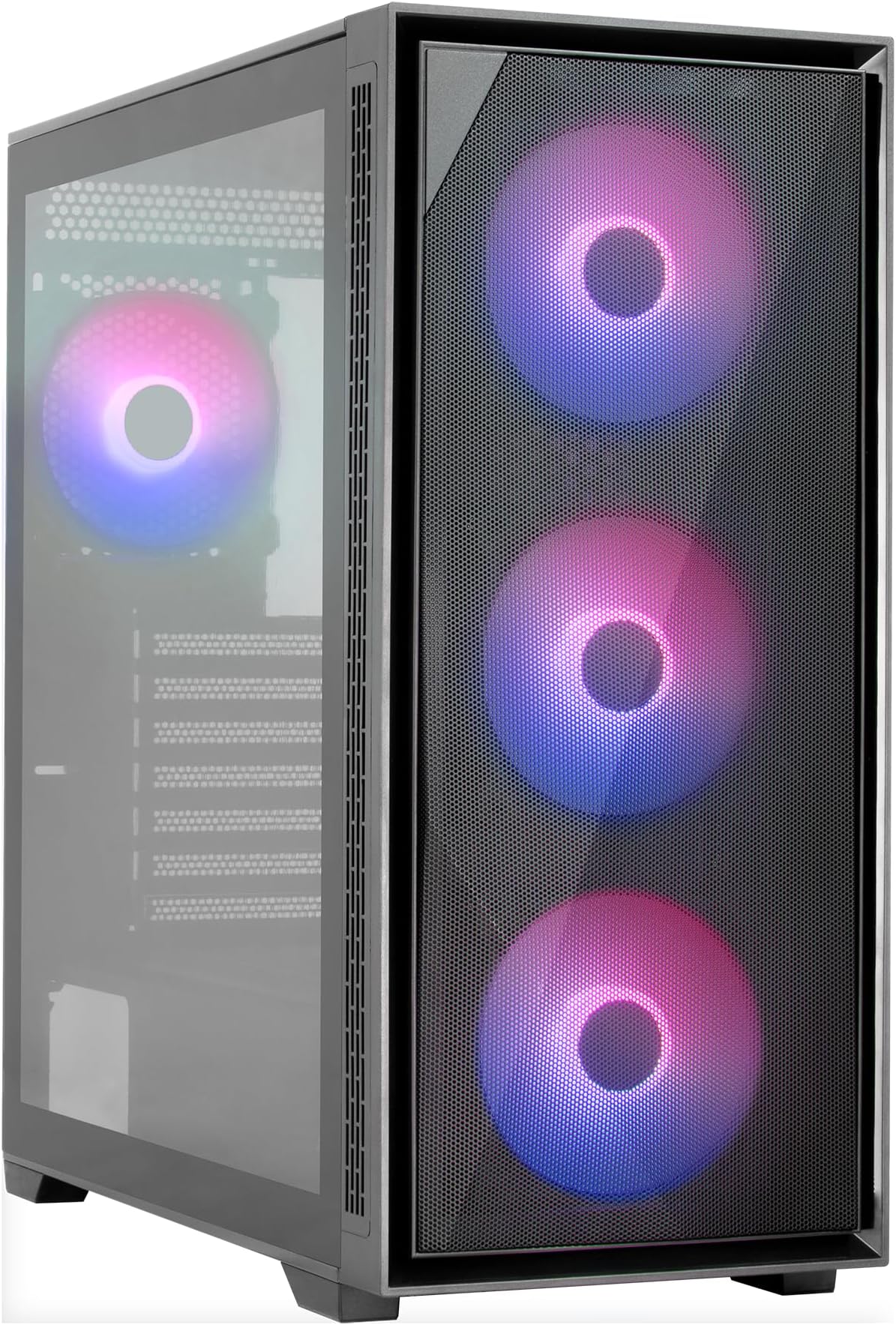 Aerocool GEOFLOW, Caja PC ATX, 4X Ventiladores ARGB 120mm, Ventana ...