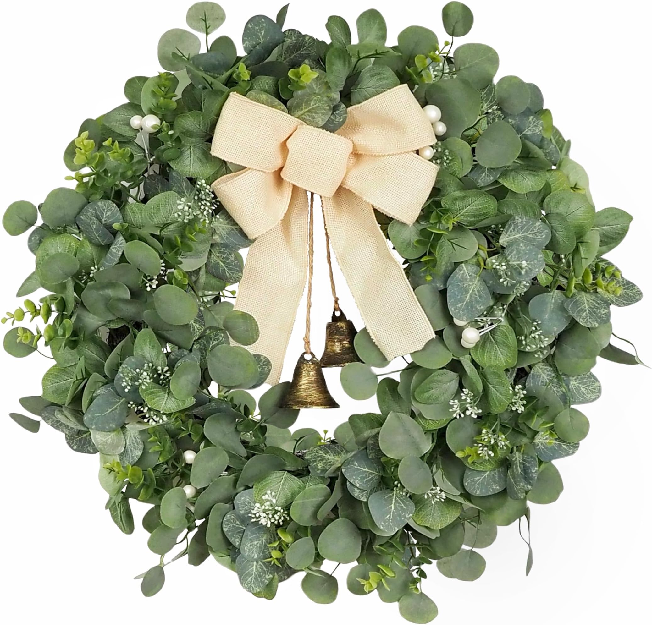 Amazon.com: Riceshoot 2 Pcs Magnolia Wreath 30 Inch Front Door Wreath ...