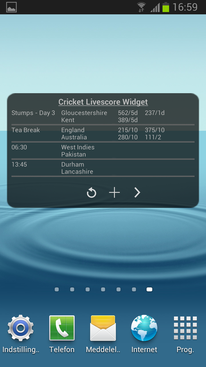Cricket Livescore Widget - App on Amazon Appstore