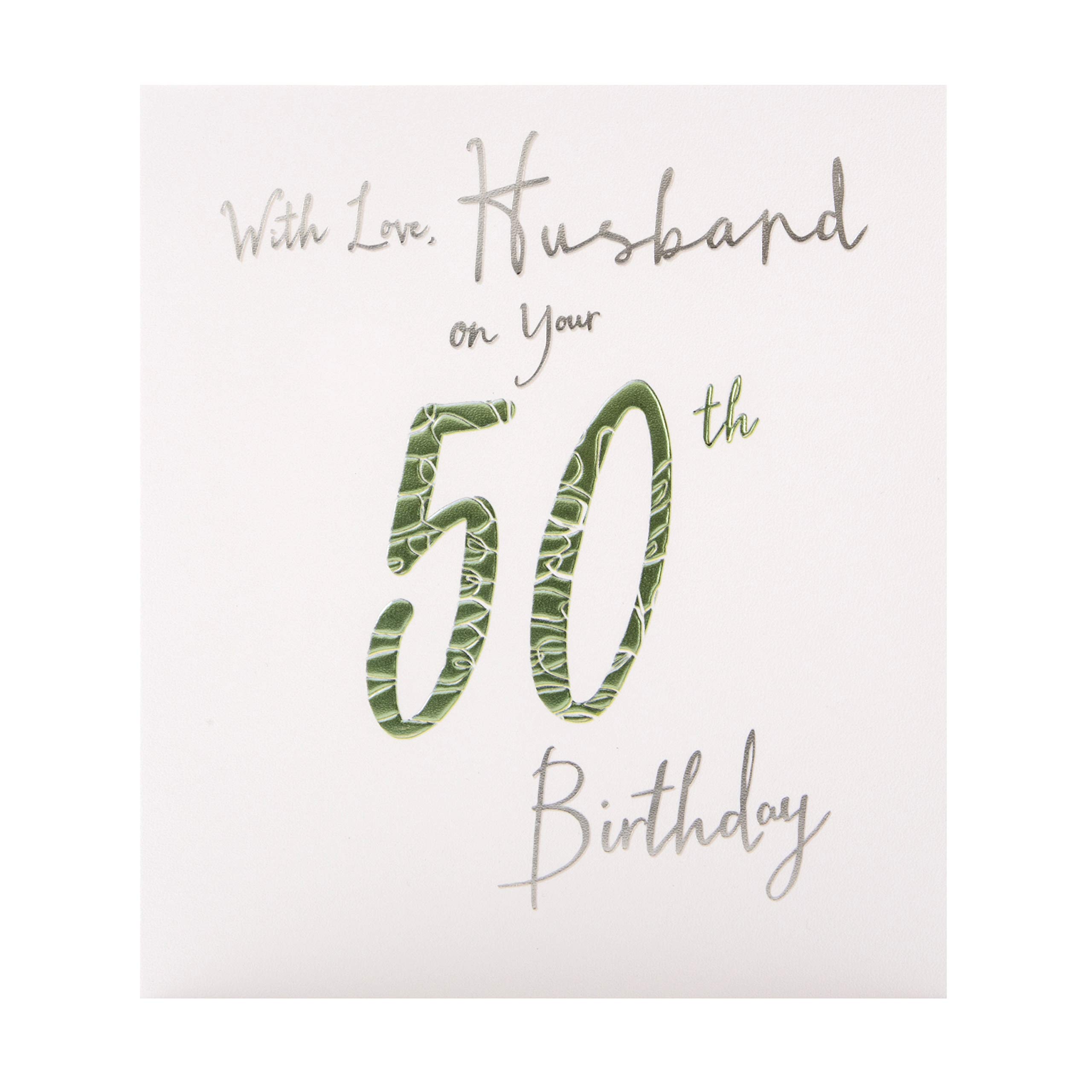 Buy 50th Birthday Card For Husband From The Hallmark Studio Embossed buy-50th-birthday-card-for-husband-from-the-hallmark-studio-embossed