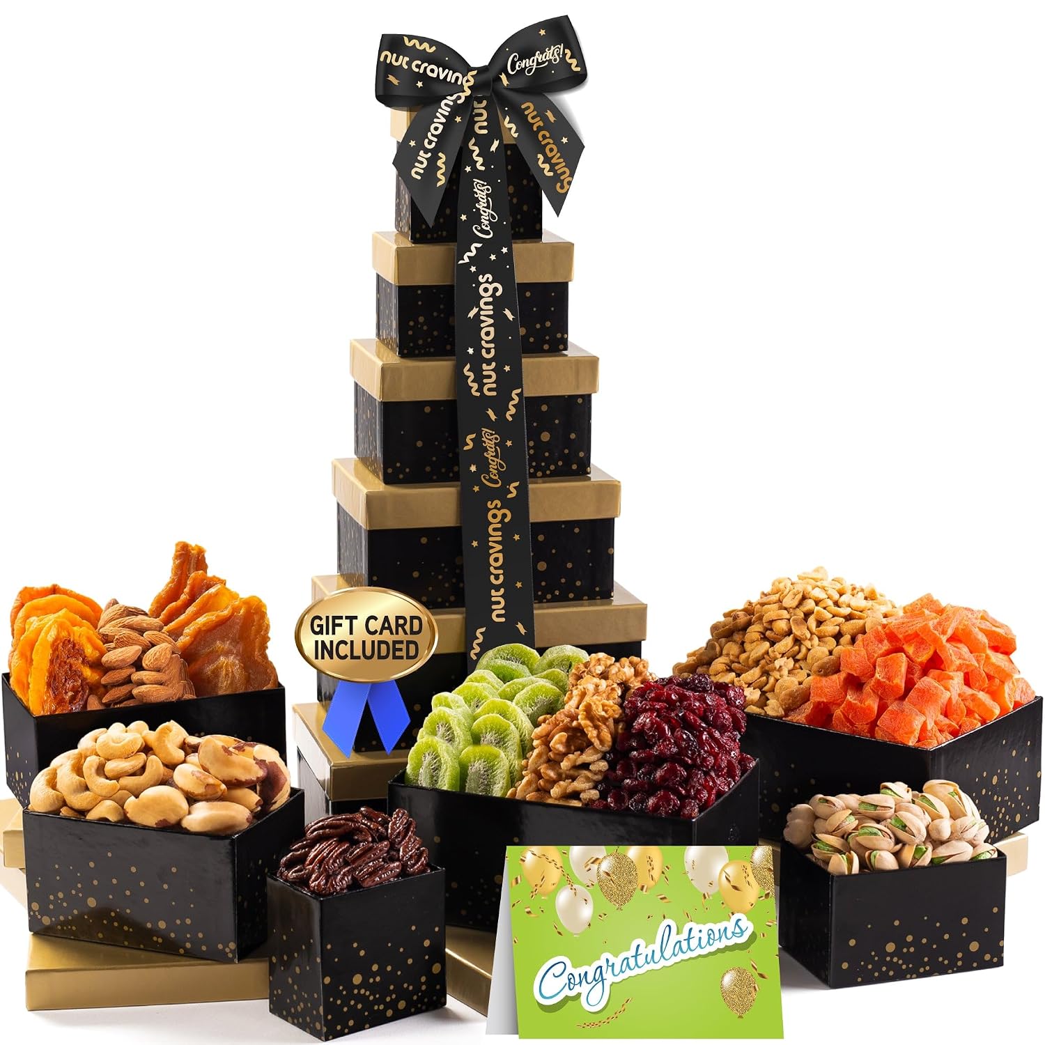 Amazon.com : NUT CRAVINGS Gourmet Collection - Congratulations Tower ...