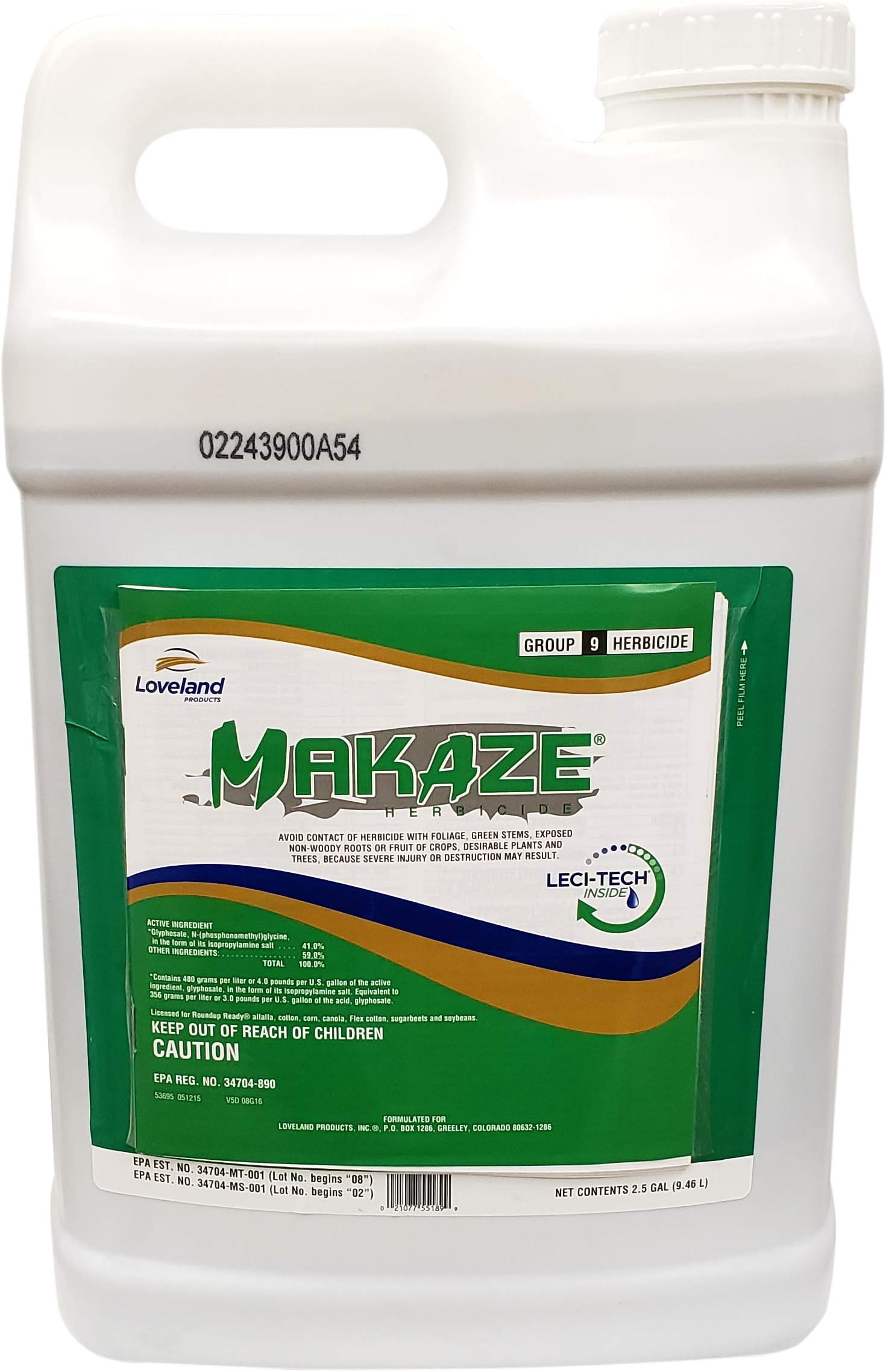 Amazon.com : Makaze Herbicide 41% Glyphosate Generic 2.5 Gallon Jug ...