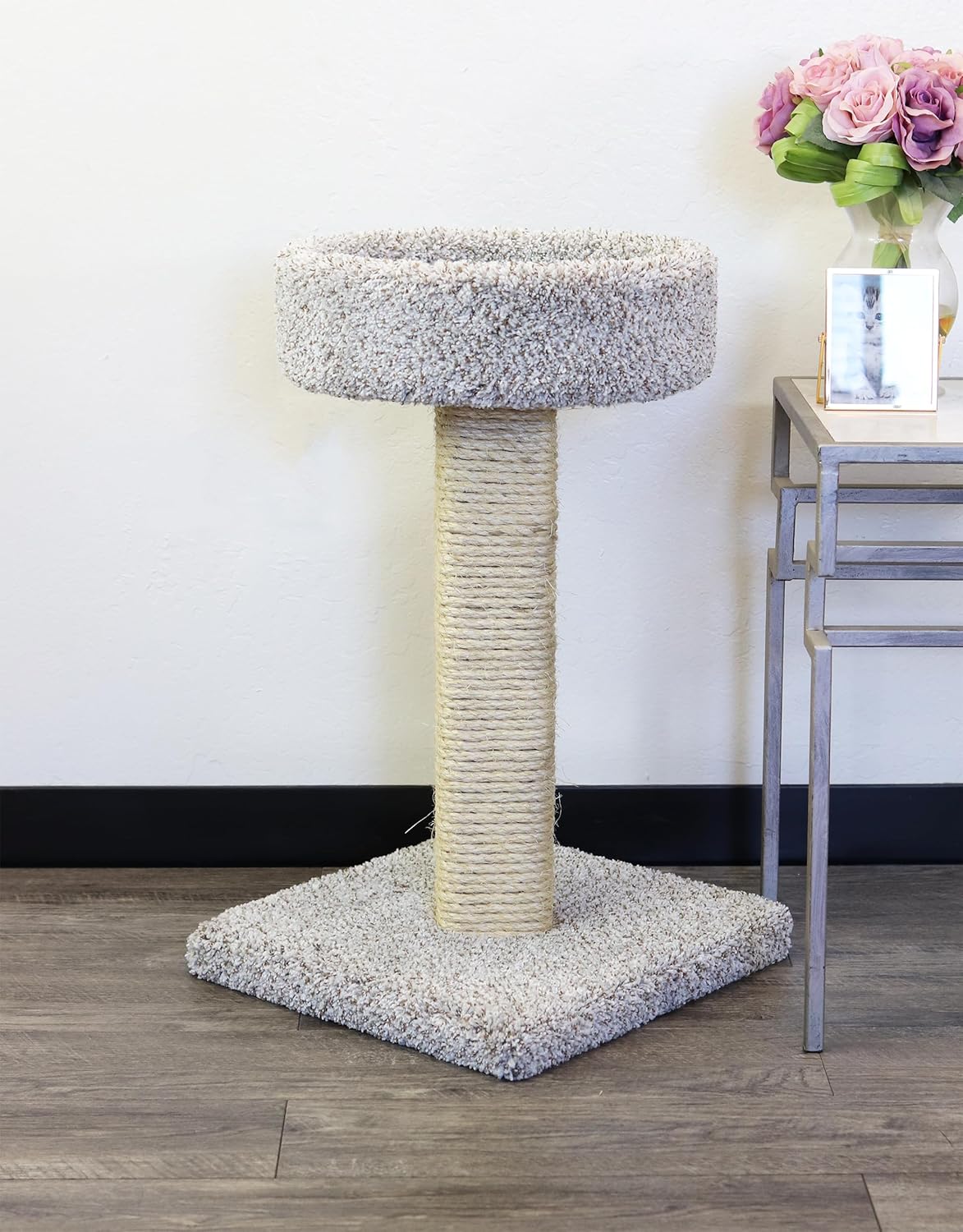Amazon.com : New Cat Condos Cat Scratching Post with Sleeping Perch ...