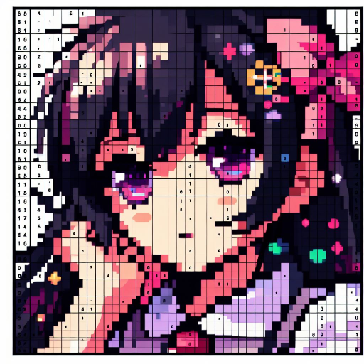 Anime Pixel Art Coloring Book free : Color by number - Anime Coloring ...