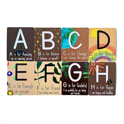 Amazon.com: Kids For Culture: Alphabet Affirmation Flashcards-Letters A ...