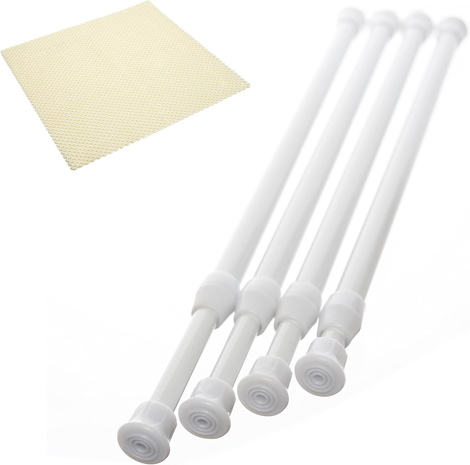 Amazon.com: Danily 4 Pack Cupboard Bars Adjustable Spring Tension Rods ...