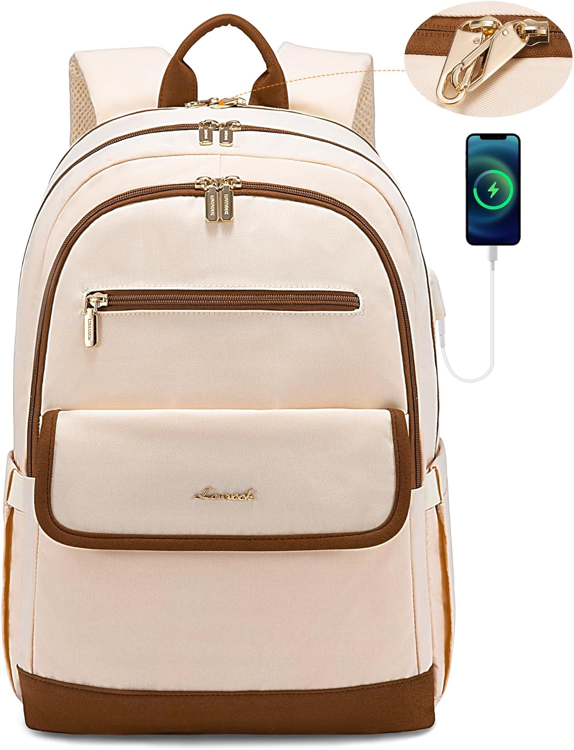 Amazon.com: LOVEVOOK Laptop Backpack for Women,15.6 Inch Fashion Travel ...