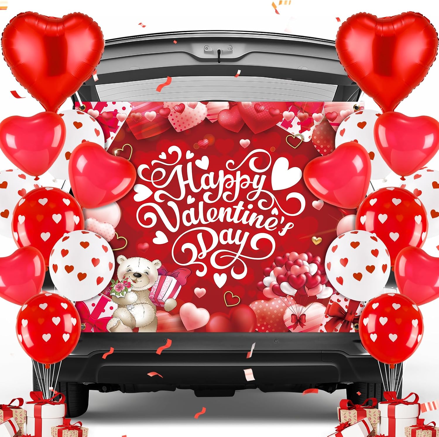 Amazon.com: Valentine's Day Decorations Happy Valentine's Day Banner ...