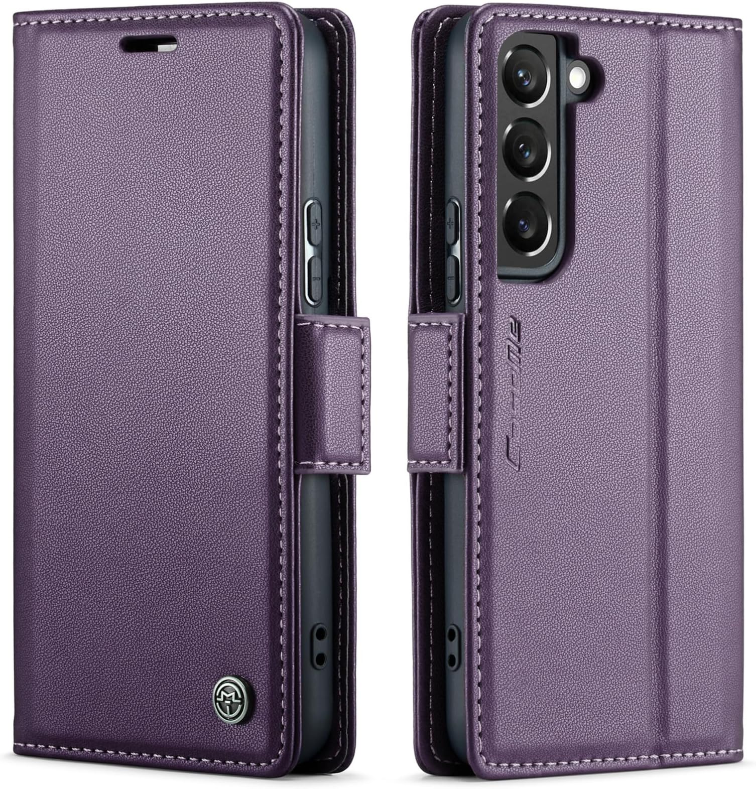 Amazon.com: QLTYPRI Wallet Case for Samsung Galaxy S22, Premium PU ...