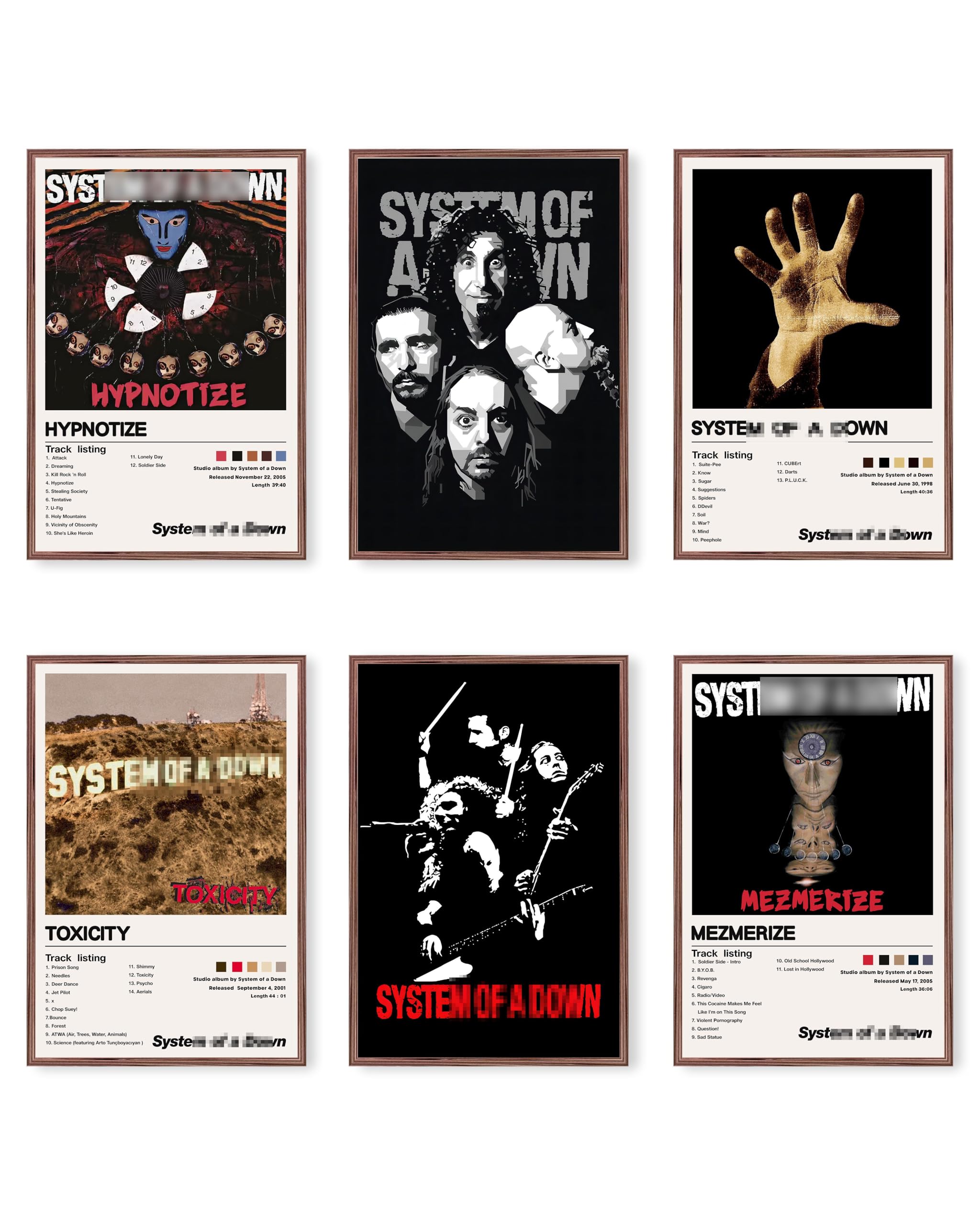Amazon.com: System of a Down Poster Rock Band Album Cover Posters – Set ...