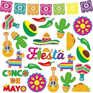 Amazon.com: Mexican Fiesta Bulletin Board Decoration Cinco De Mayo ...