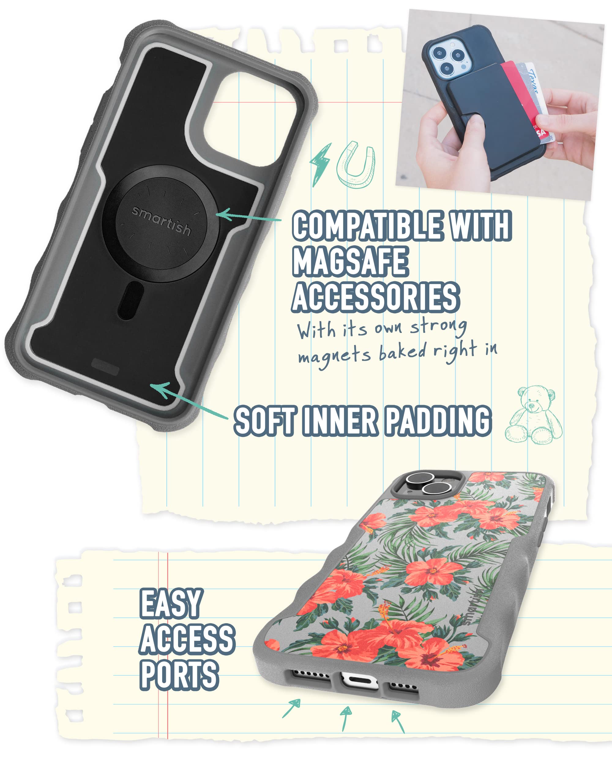 Snapklik.com : Smartish iPhone 14 Plus Protective Magnetic Case ...