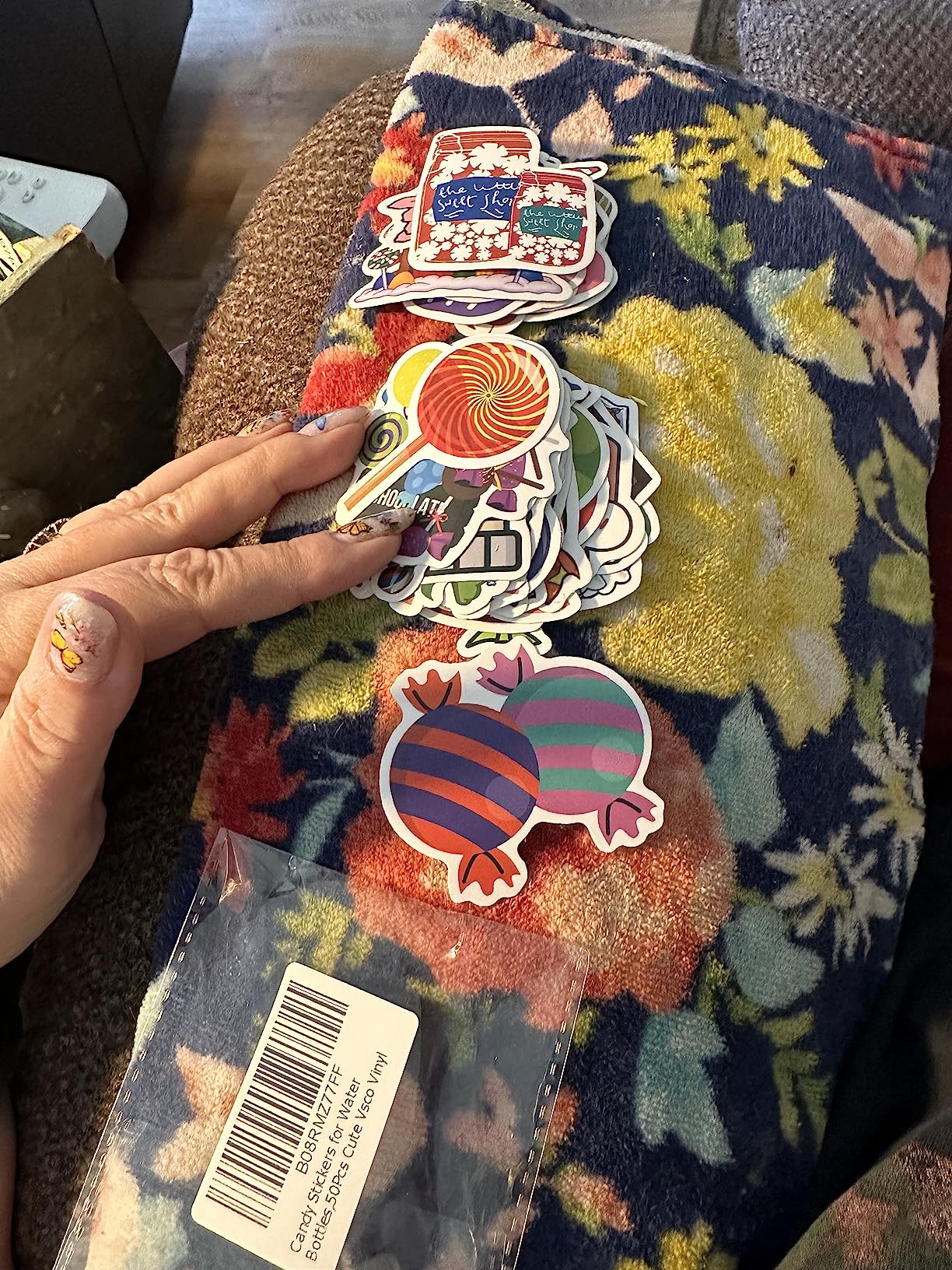 Amazon.com: Candy Stickers for Water Bottles,50Pcs Cute Vsco Vinyl ...