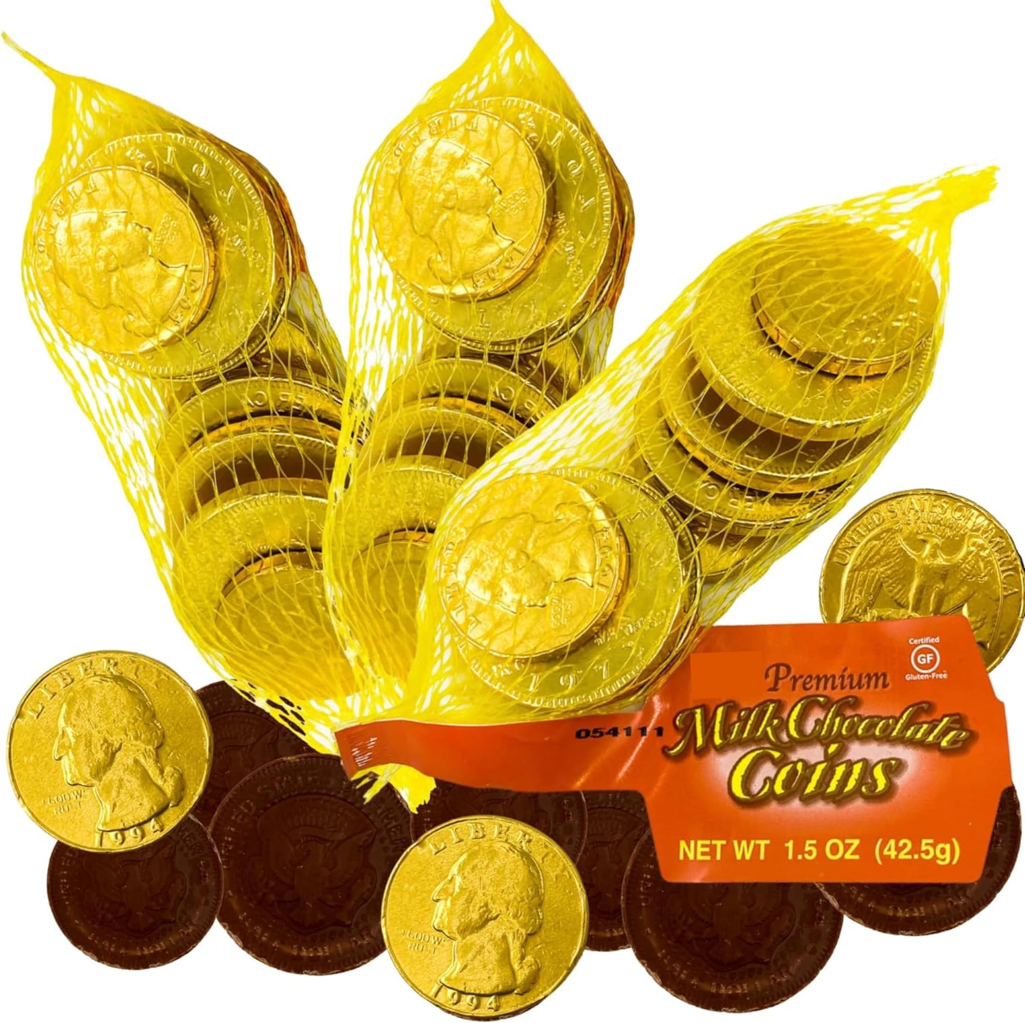 Amazon.com : Milk Chocolate Coins, Individually Foil Wrapped Candy ...