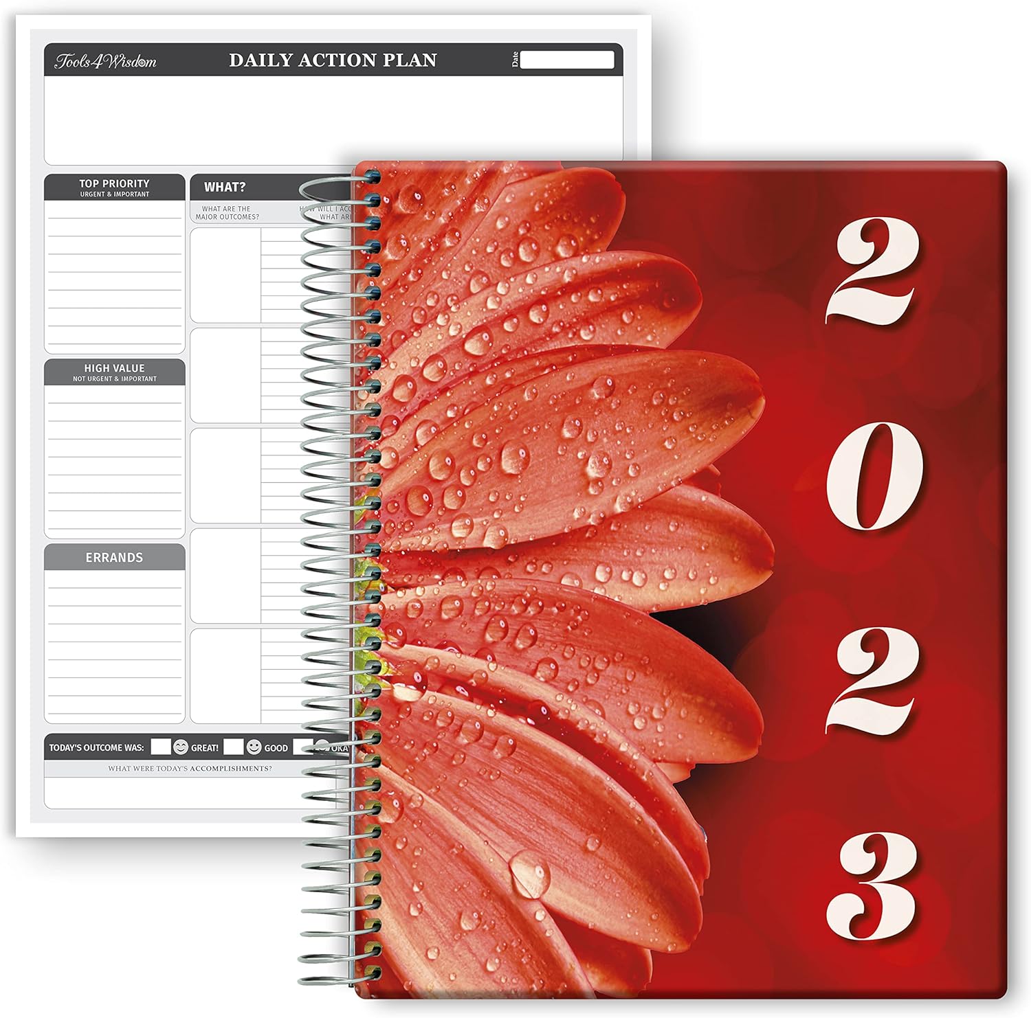 Amazon.com : Tools4Wisdom 2023 Planner with Daily Planning Pad - Dated ...